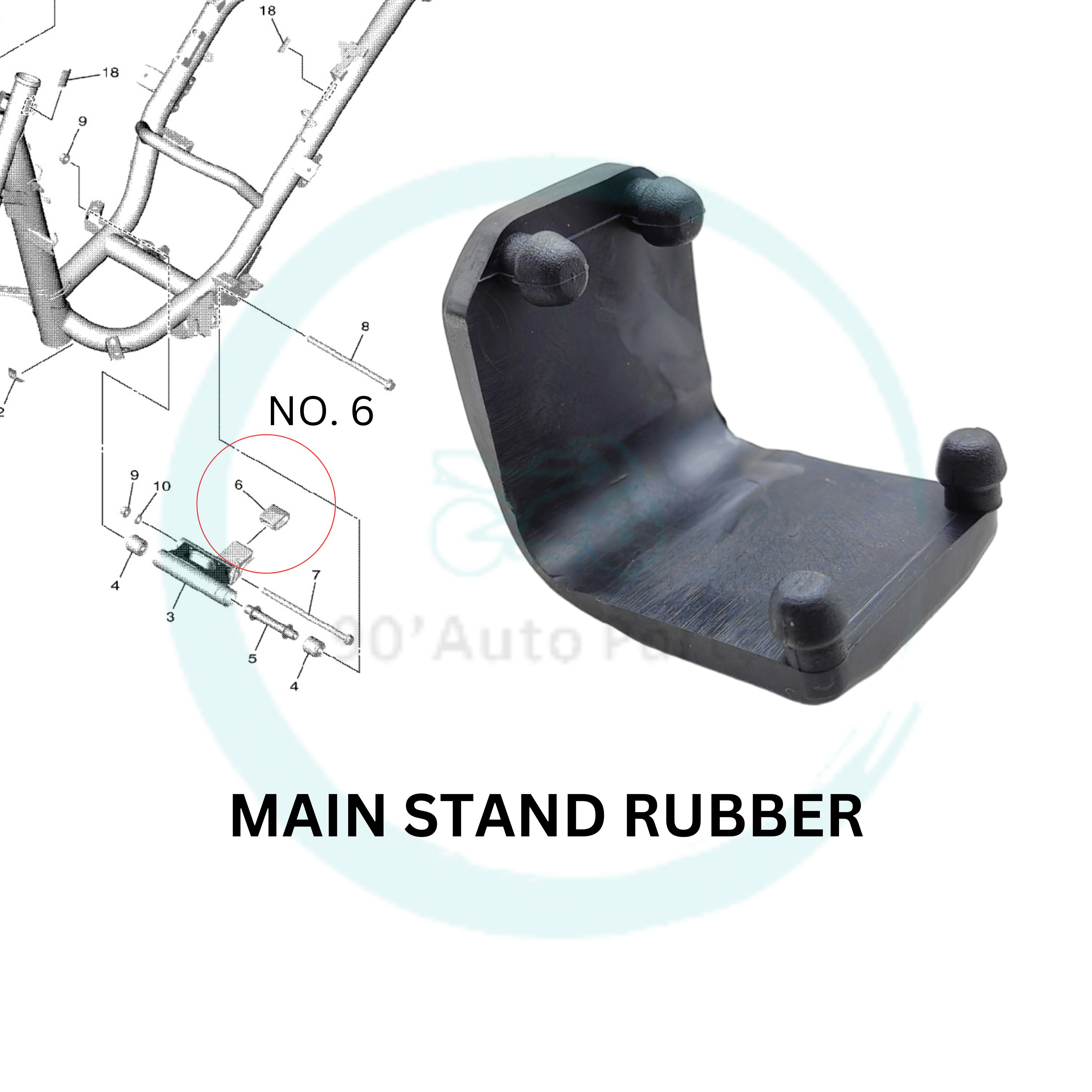 YAMAHA SCOOTER EGO AVANTIZ EGO SOLARIZ EGO GEAR 125 MAIN STAND RUBBER ...