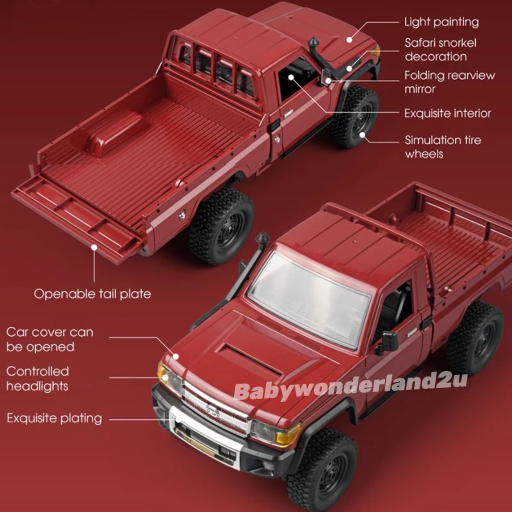RC MN82 LC79 1:12 Scale MN Model RC Car 2.4G 4WD Off-Road RTR Remote ...