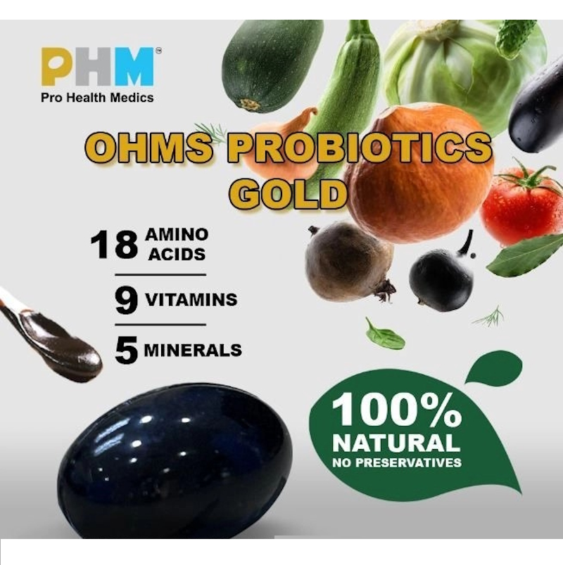 PHM OHMS Probiotics 80's 5 years fermentation | OHMS Gold 60's 3 years ...