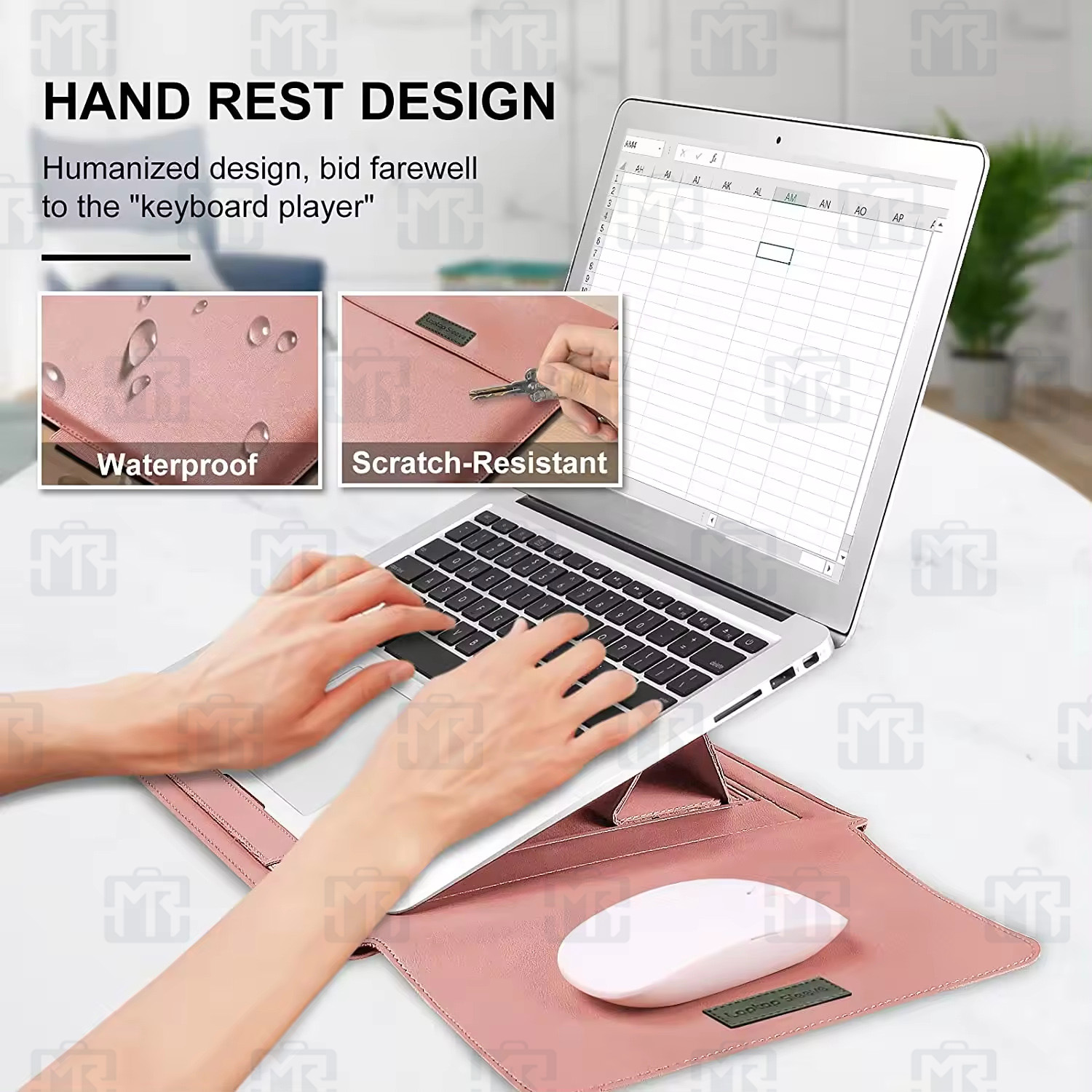 MR 5in1 Laptop Bag Laptop Stand Case Waterproof Pouch Leather Laptop ...