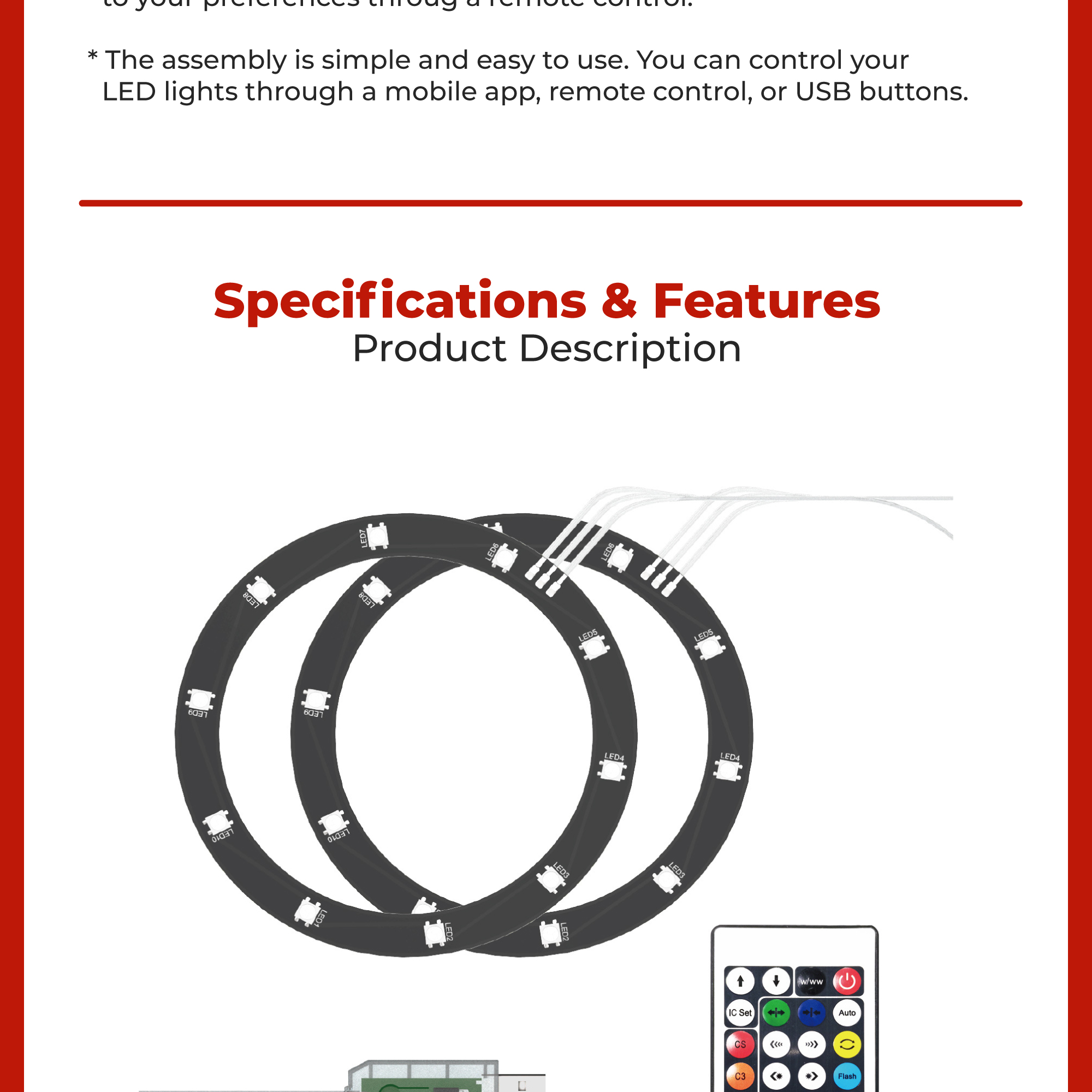 iPega PS5 RGB LED Light Strip Kit For PS5 FAT SLIM Digital Disc Edition ...