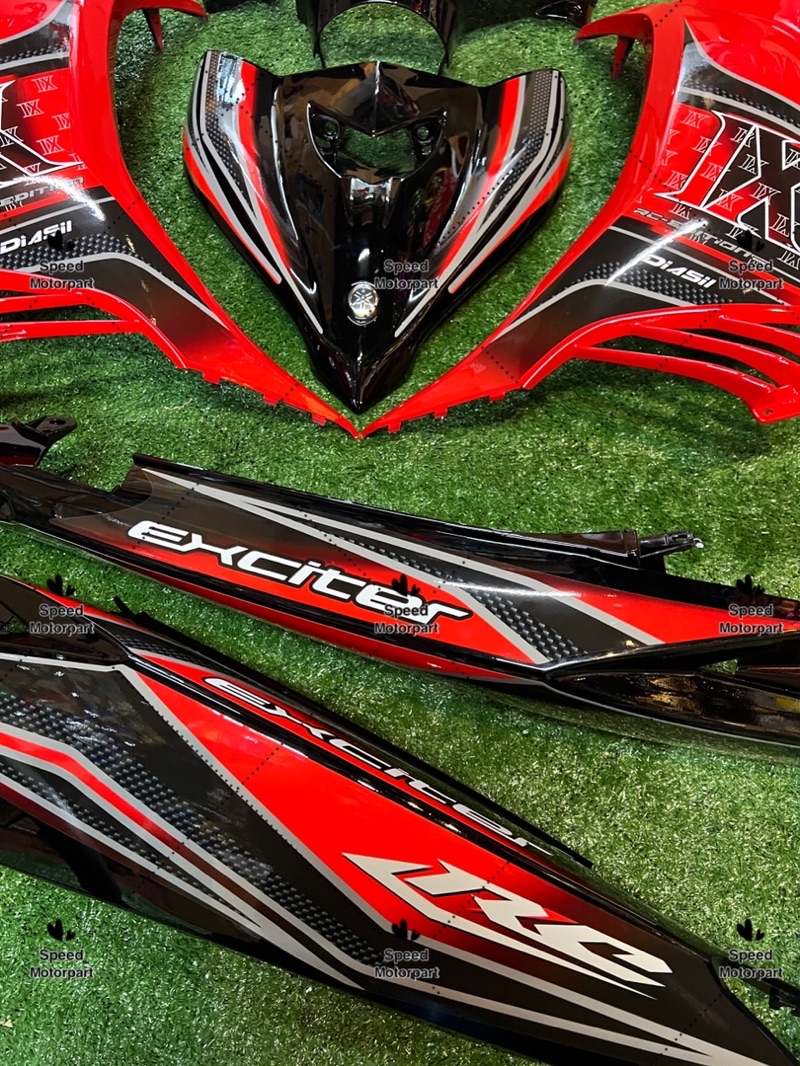 COVER SET LC135 V1-V7 EXCITER RC IX RED | Shopee Malaysia