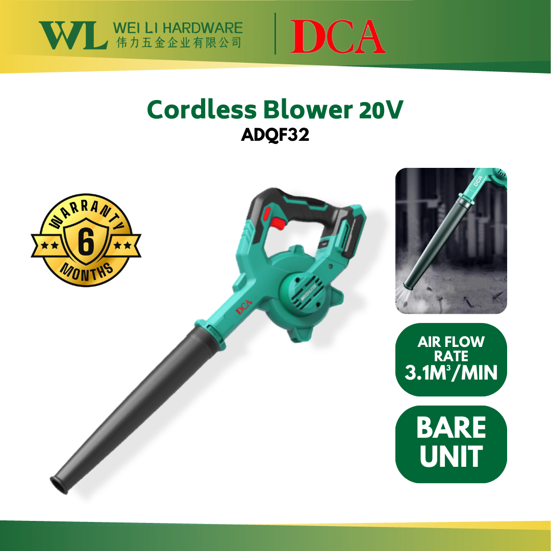 DCA ADQF32 Cordless Blower Brushless 20V (6Month Warranty) / Mesin ...