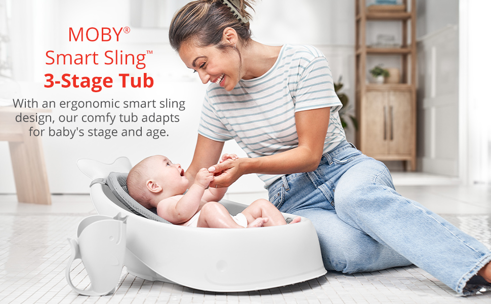 Skip Hop Moby Smart Sling 3 Stage Baby Bath Tub/bath tub from 0m to 6m ...