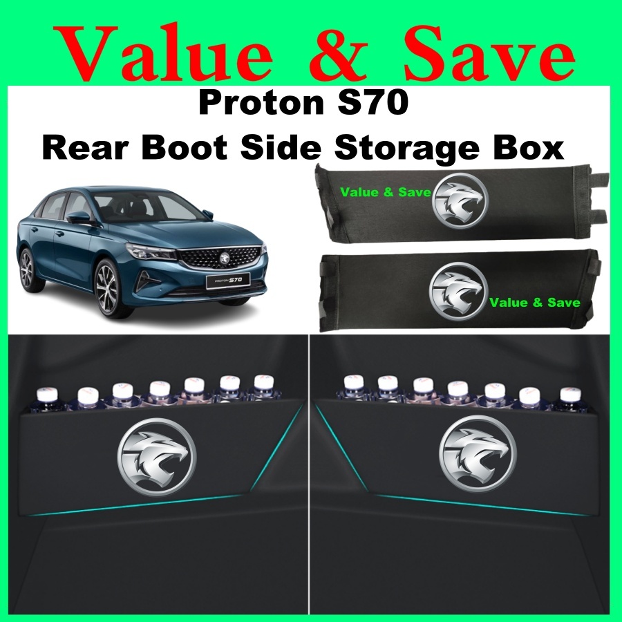 Proton S70 Rear Boot Side Storage Box Car Auto Accessories Organizer ...
