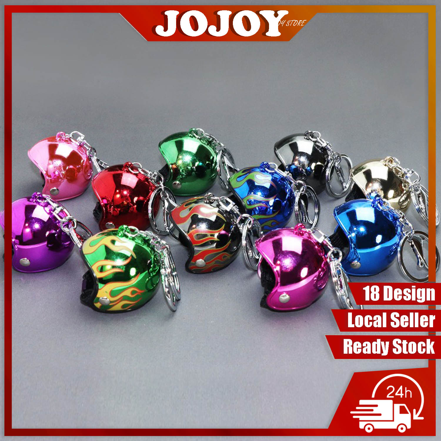 JOJOY High Quality Colorful Helmet Keychain Boutique Luggage Pendant ...