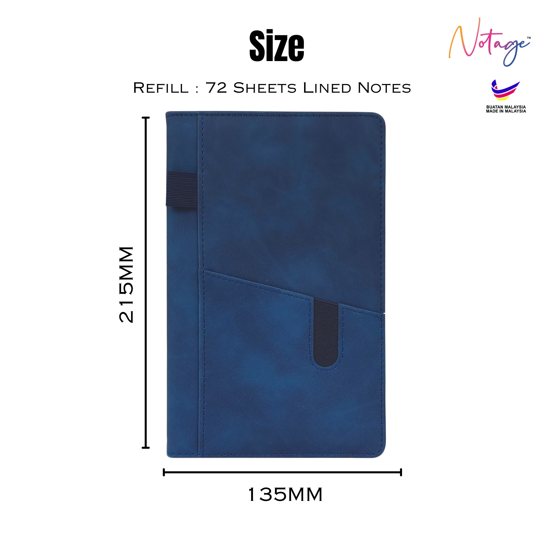 Deluxe PU Planner 2025 Notebook Pen Holder Buku Planner Diary Journal with Pocket Olta 96's ...