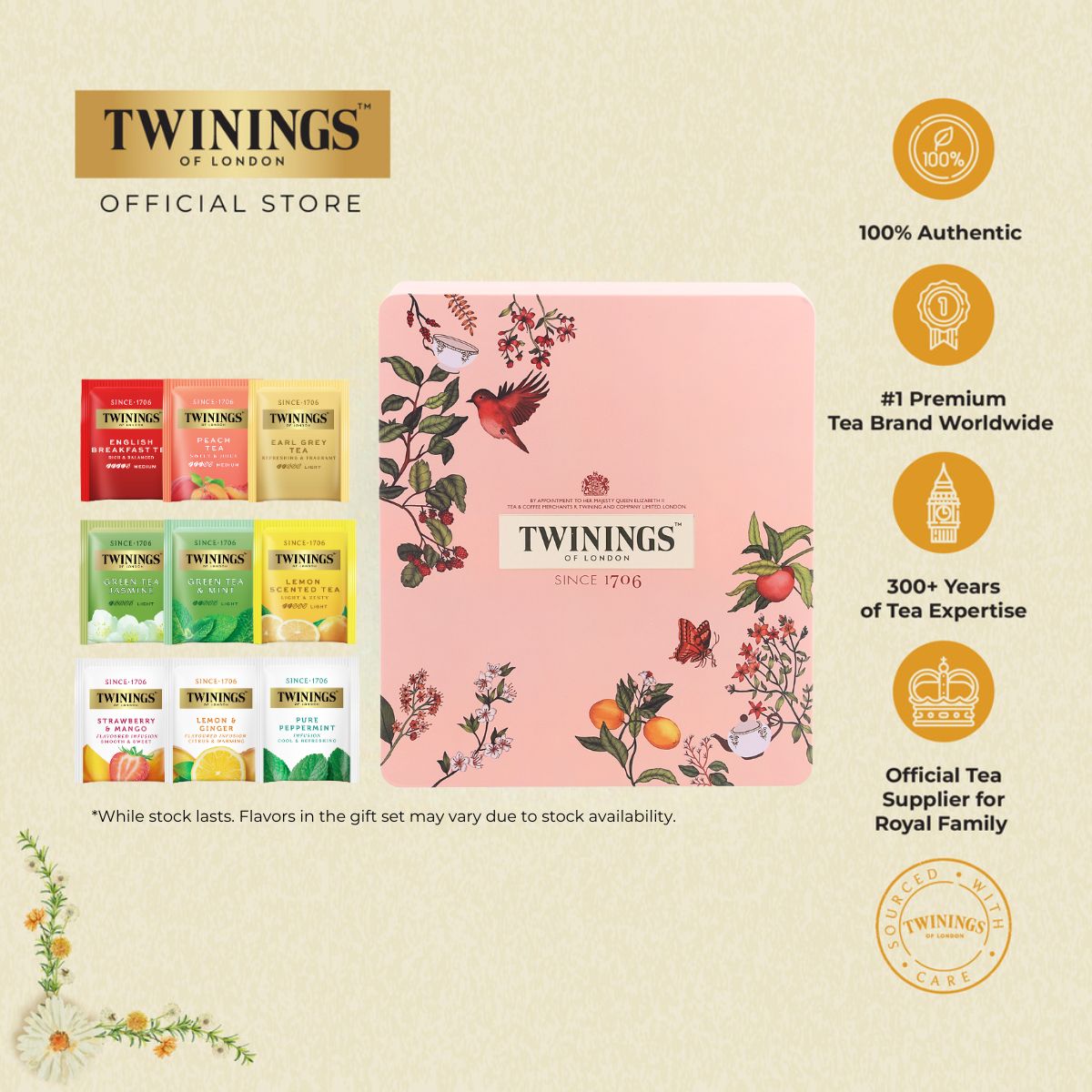 TWININGS Multivariant Tin Tea Gift Set (5's x 9 flavors) | Teh Hitam ...