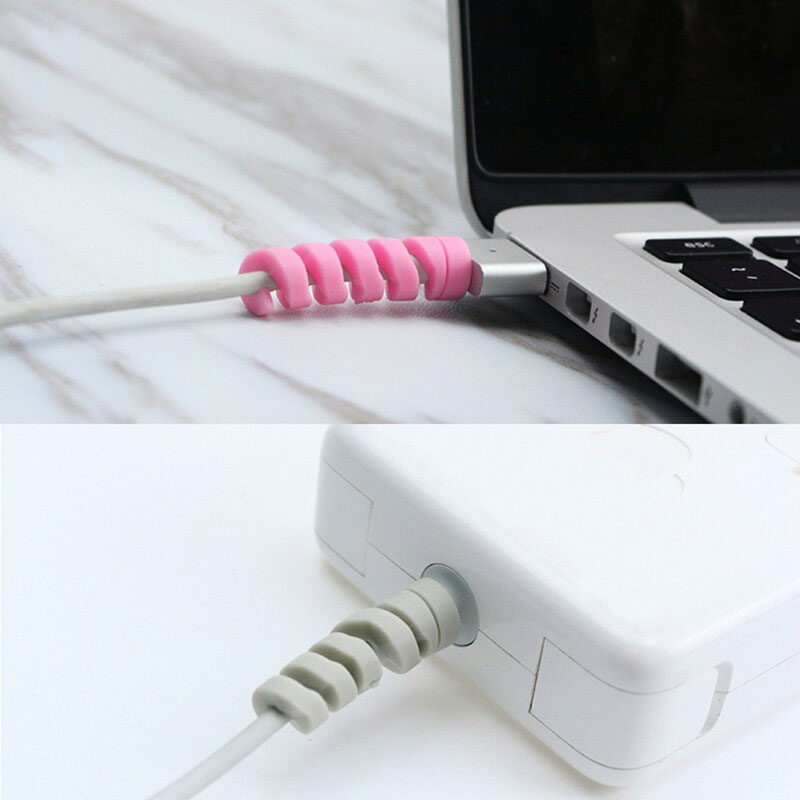 𝟮 𝗣𝗖𝗦 》 USB Cable Charger Earphone Protector Wire Cord Protective Cover ...