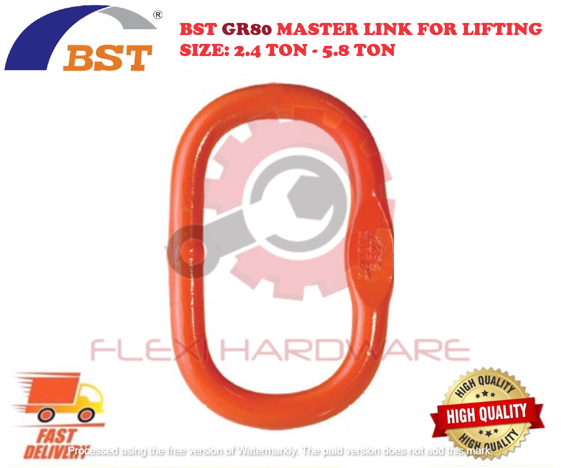 BST GR80 G80 Single Master Link For Lifting Hammer Lock Hook Chain Lift ...