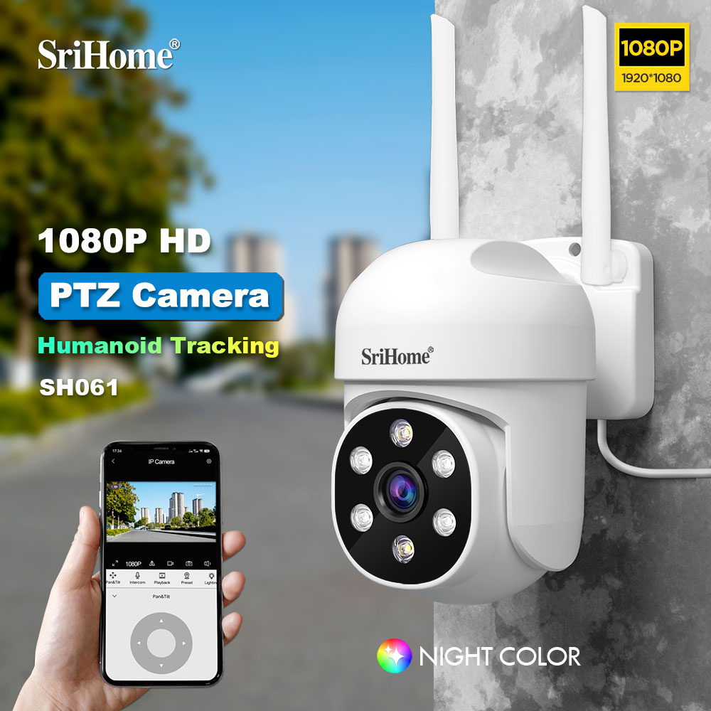 SriHome SH061 1080P FHD CCTV WiFi IP Camera 24-Hours Record Two-Way ...
