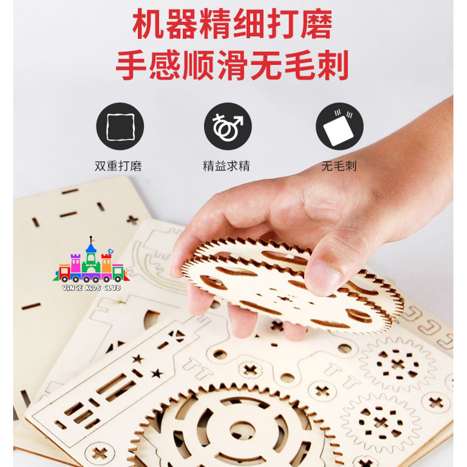 Set DIY Larian Guli Kayu DIY Wooden Marble Run Kit 3D Wooden Puzzle ...
