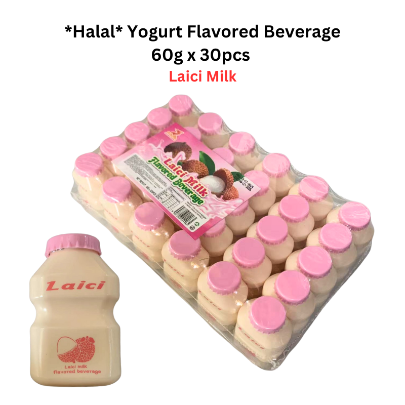 *Halal* Yogurt Flavored Beverage 60g x 30pcs (Yogurt, Laici Milk ...