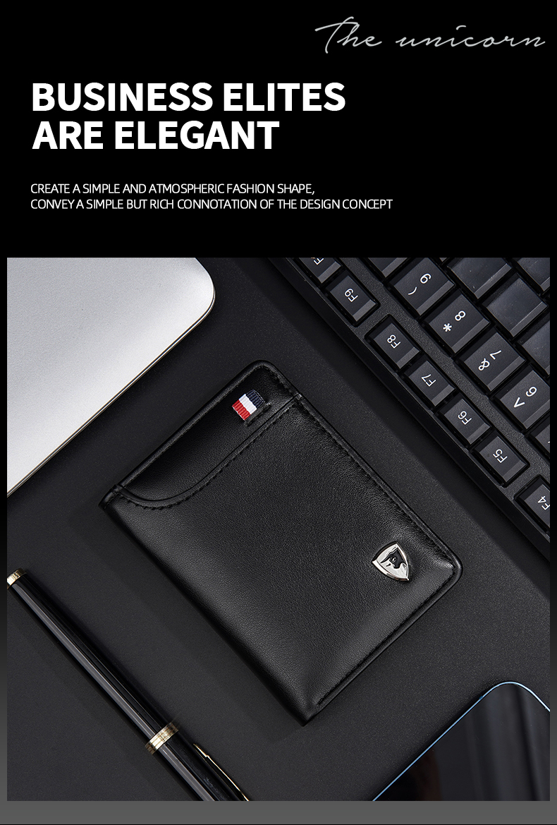 UnisBlack Small Men Wallet , Short Wallet Men , Card Holder Wallet ...