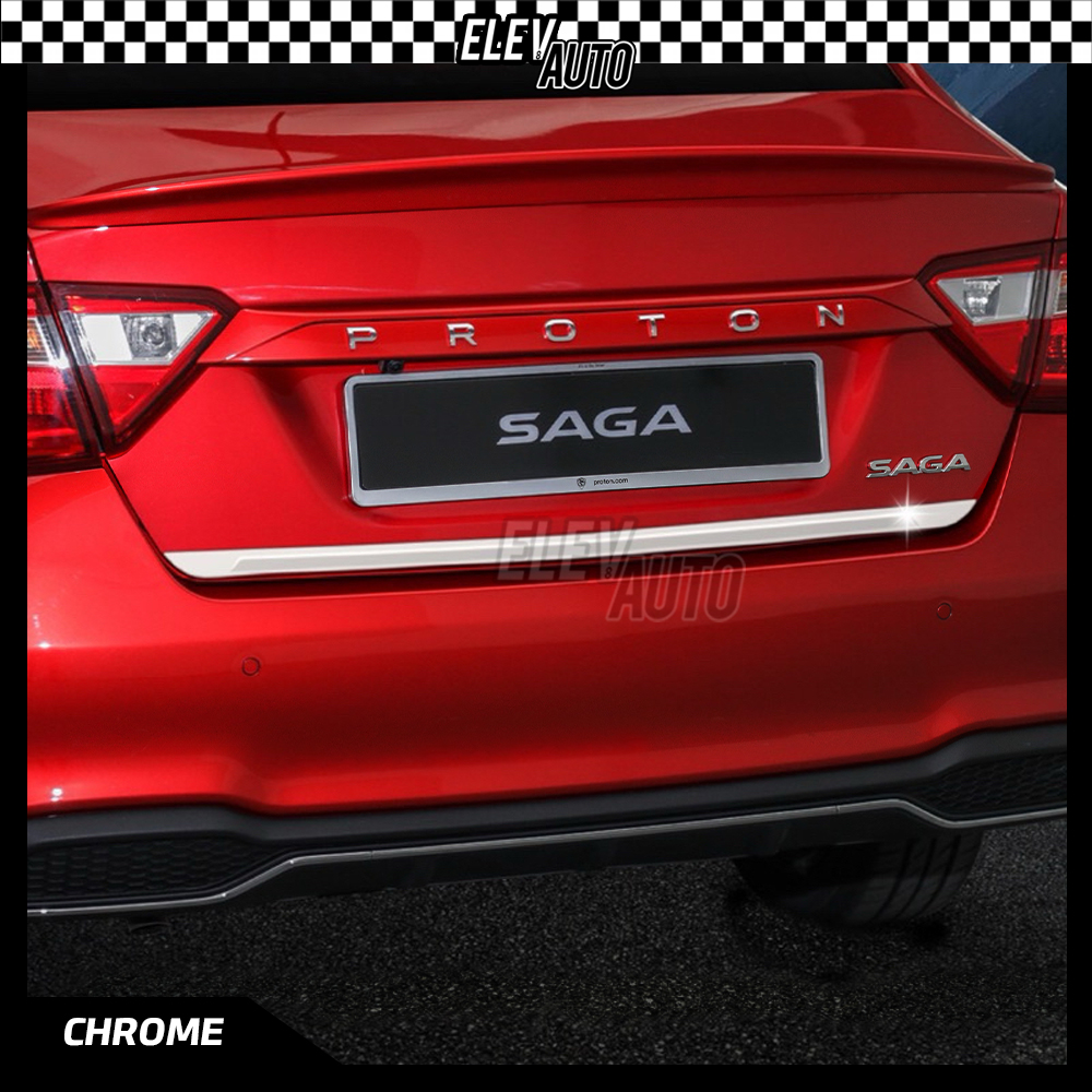 Proton Saga VVT 2016 - 2024 CHROME Rear Tailgate Lining Bumper Trim ...