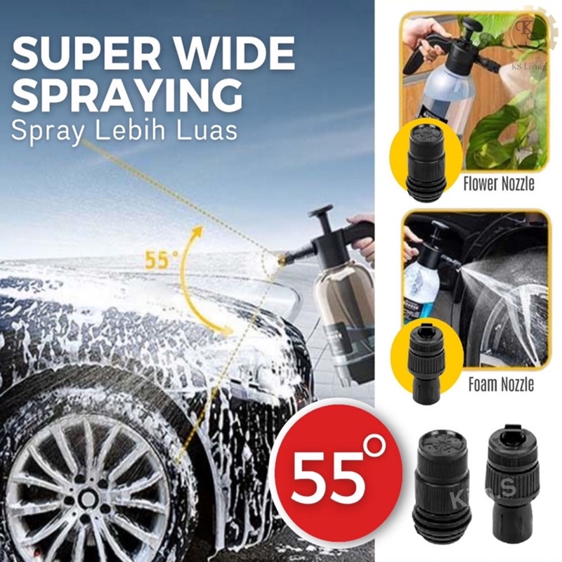 Kim.S [2000ML] Spray Bottle Car Wash Foam Sprayer Snow FoamCarwash Water Jet Car Shampoo Air ...