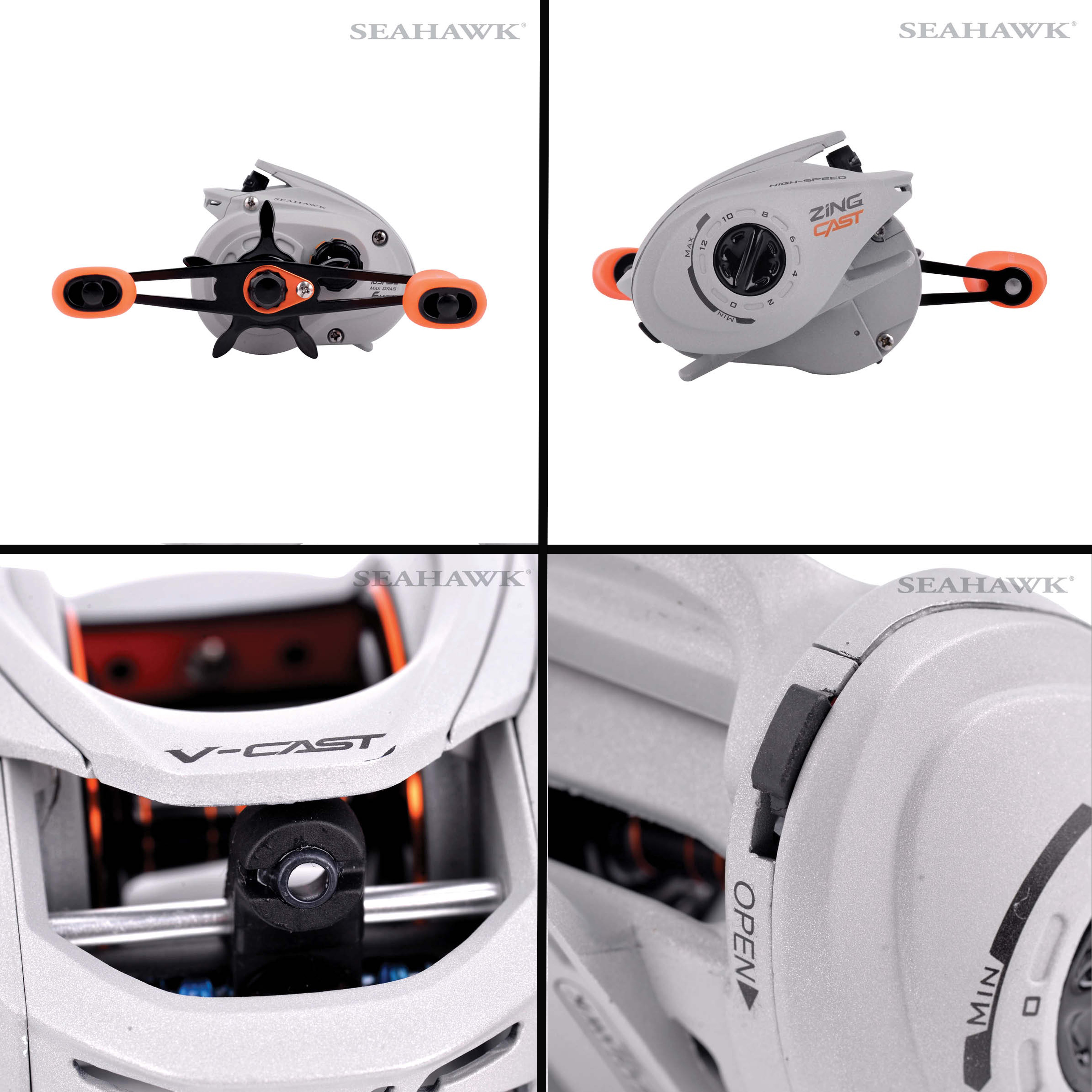 SEAHAWK ZING CAST 103HSL BAITCASTING FISHING REEL BC REEL 103 hsl ...