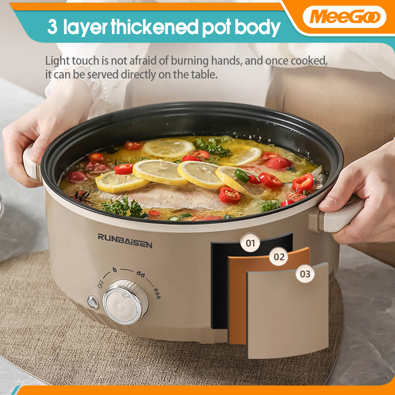 MEEVIDA 4.5L Rice Cooker Large Capacity Multi Cooker Non Stick Electric ...