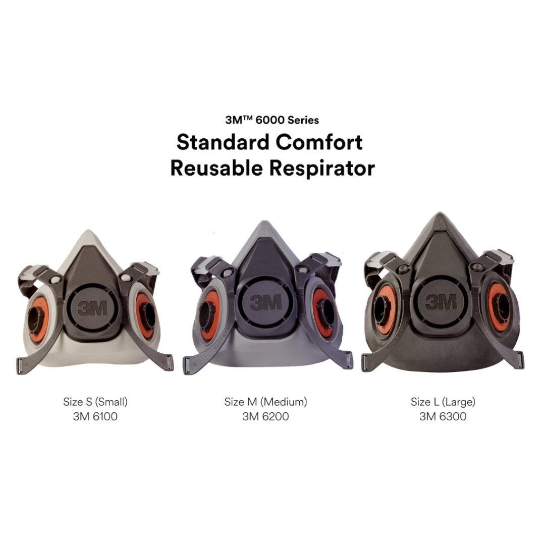 3M 6200 Half Face Respirator Mask 6000 Series (SIRIM DOSH) | Shopee ...
