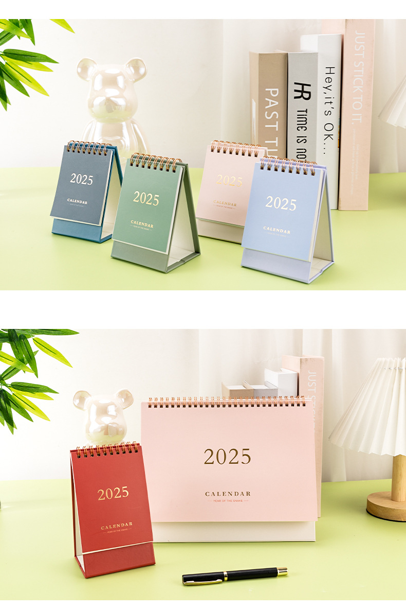 Whitespace 2025 Minimalist Desktop Calendar Big Table Kalendar Planner ...