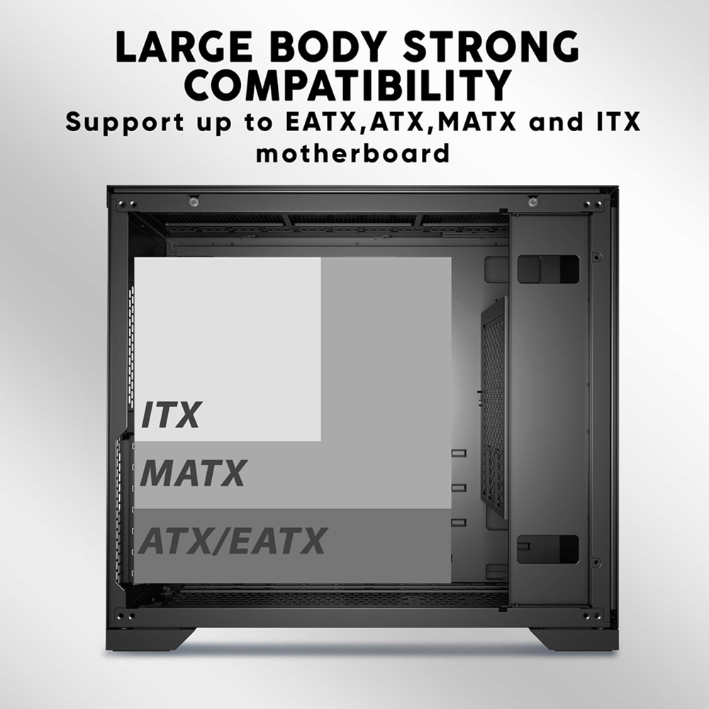 Armaggeddon Tessaraxx Core 13 Air E-ATX Gaming PC Case | Free 4 ARGB ...
