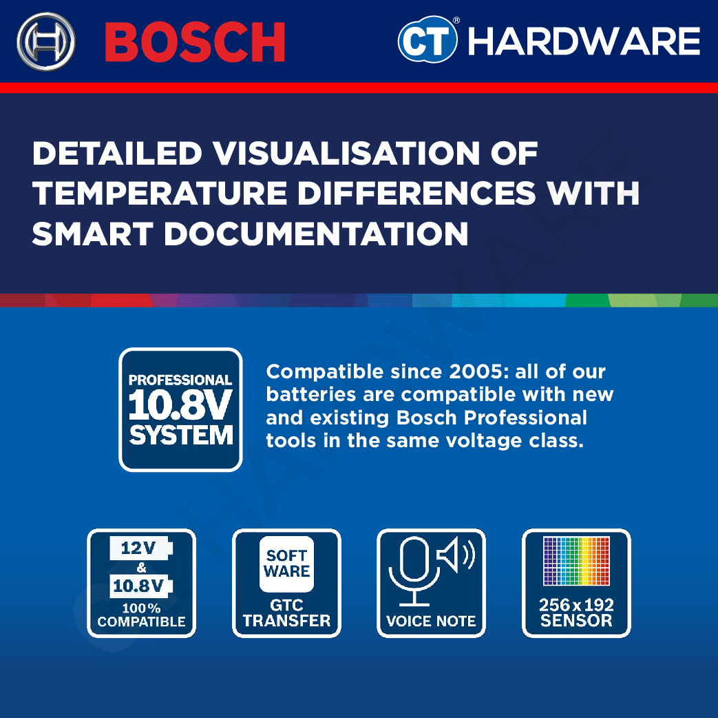Bosch GTC600C Surface Thermal Detector -20-600°C | Thermal Measuring ...