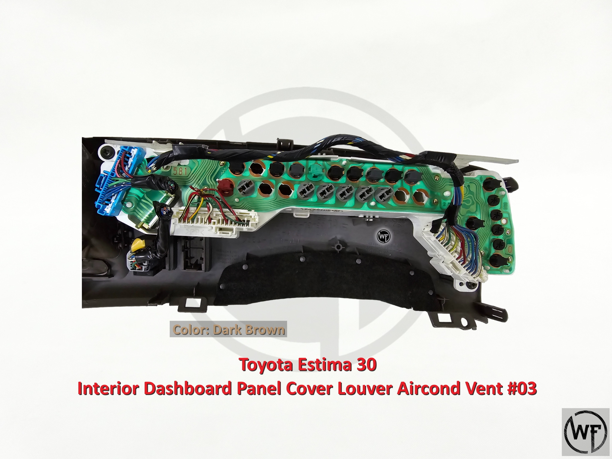 Toyota Estima ACR30 MCR30 Interior Dashboard Panel Cover Louver Aircond ...
