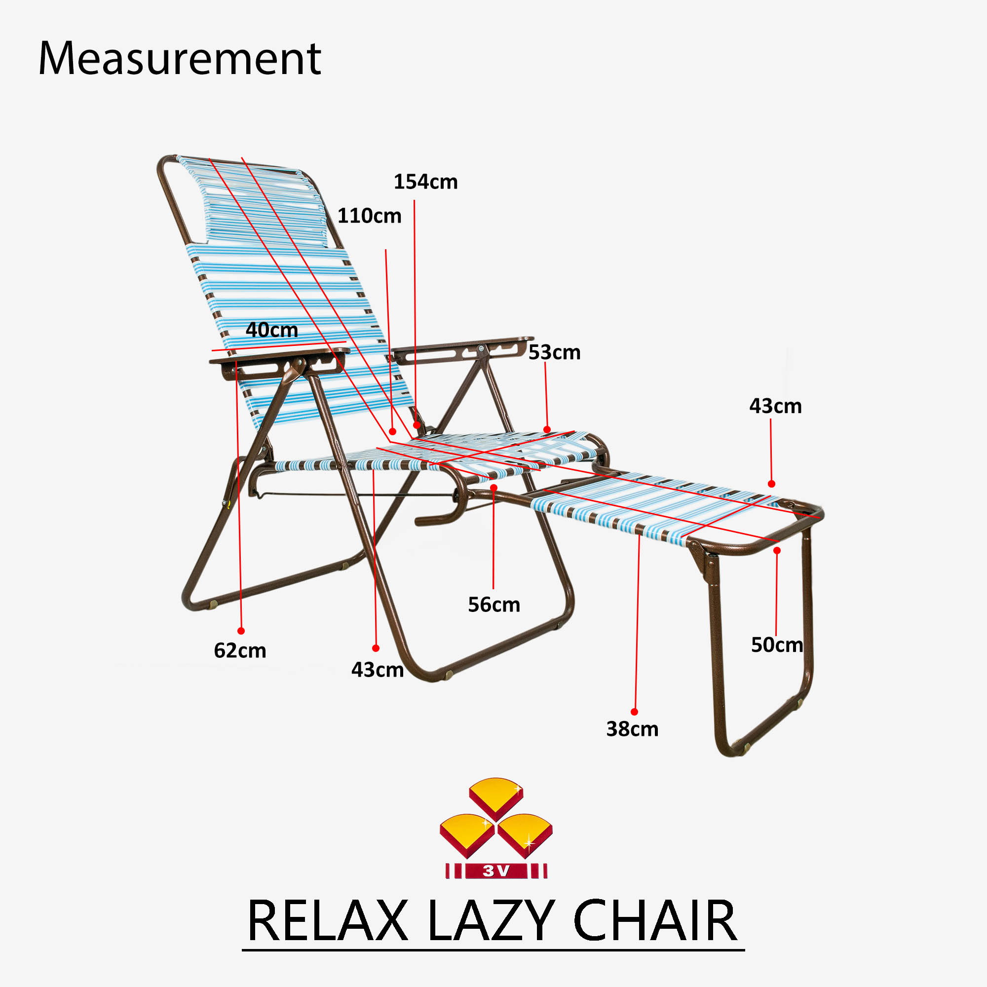 EE HOME 3V Lazy Chair Relax Chair Foldable Folding Chair Kerusi Malas ...