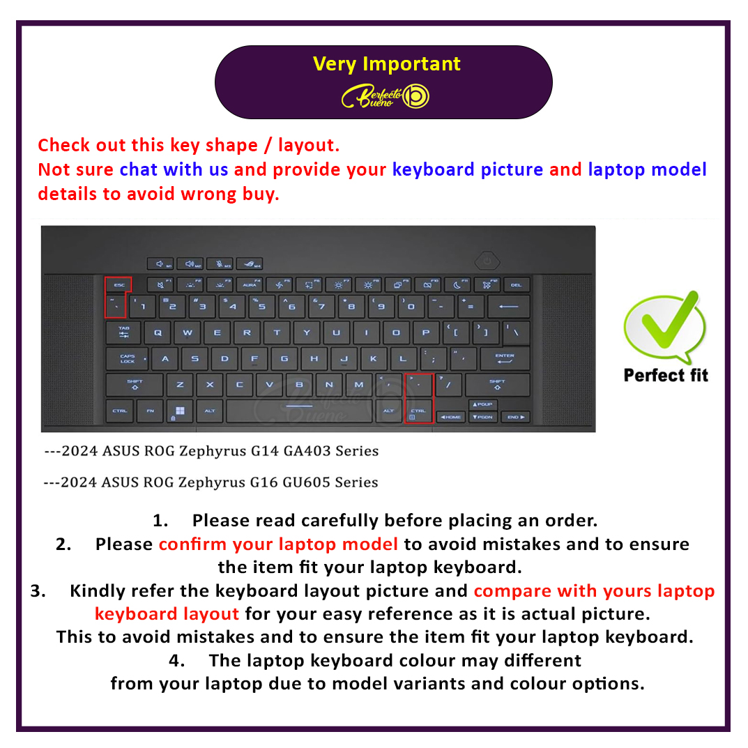Keyboard Protector for ASUS ROG Zephyrus G14 GA403 GA403UU GA403UV ...