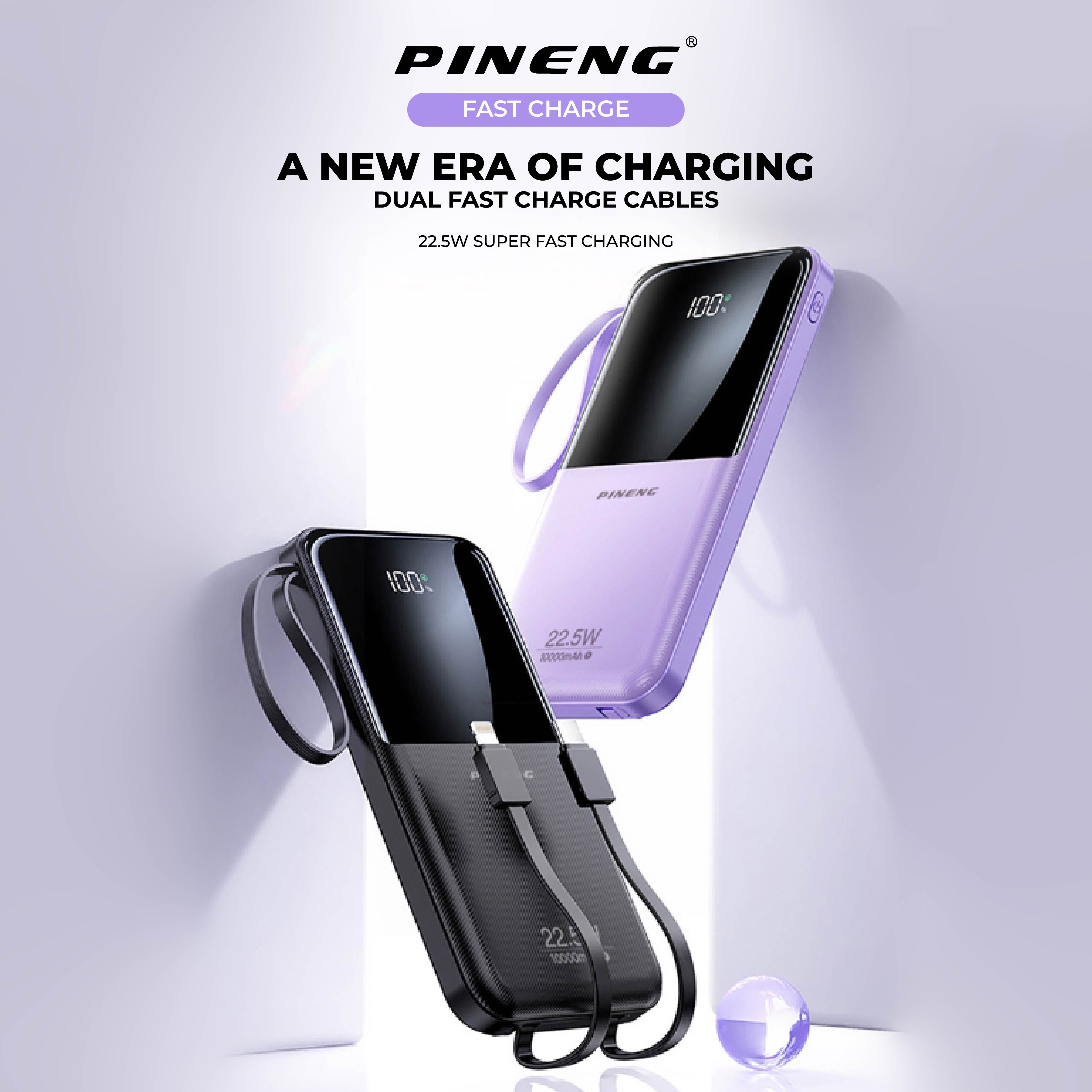 [NEW] Pineng PN-797PD 10000mAh 22.5W Fast Charge Powerbank Built in ...