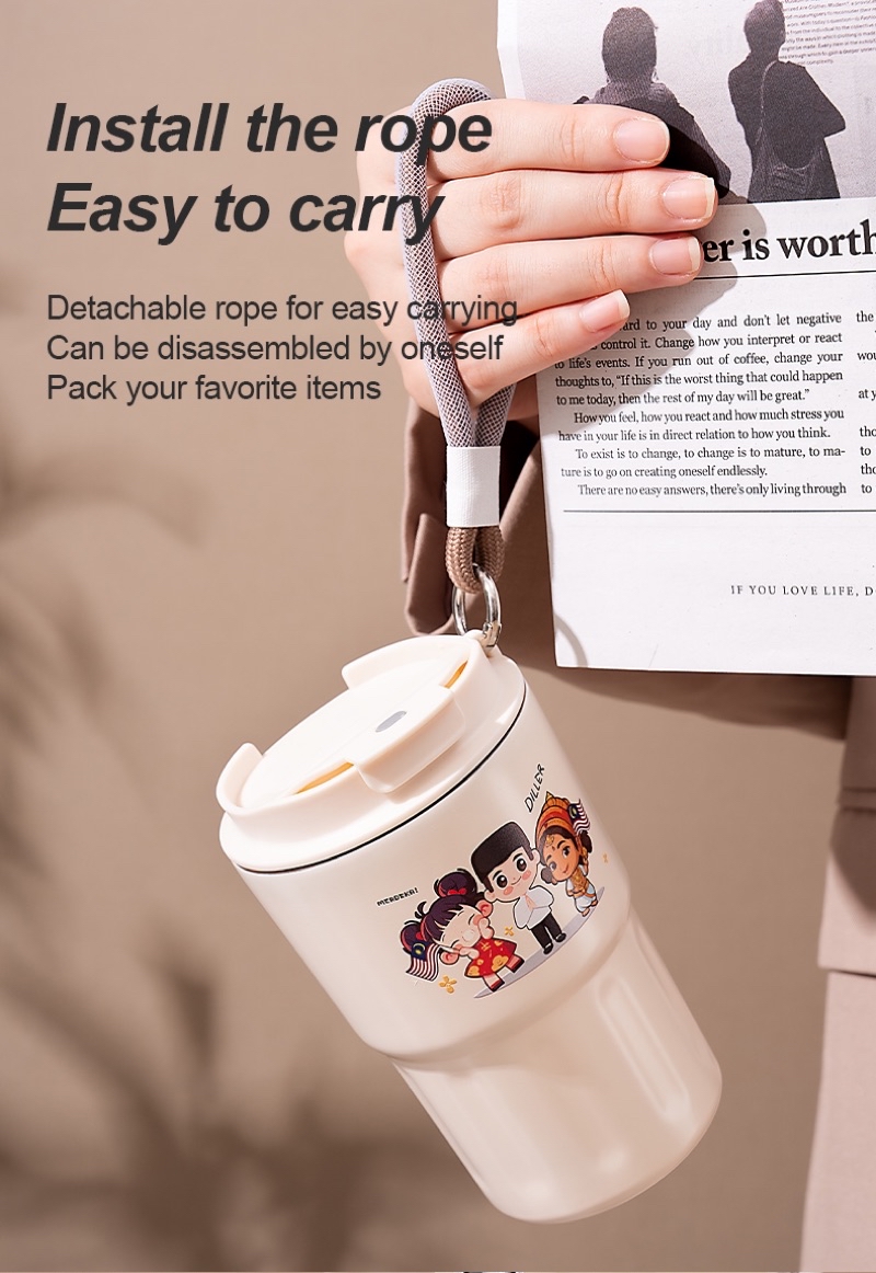 Diller Merdeka Coffee Office SUS304 Travel Direct Drinking Thermo Cup ...