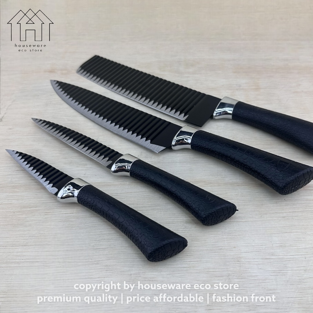 Non-Stick Kitchen Chef Knife Cleaver Slicing Chef Pisau Dapur Alat ...