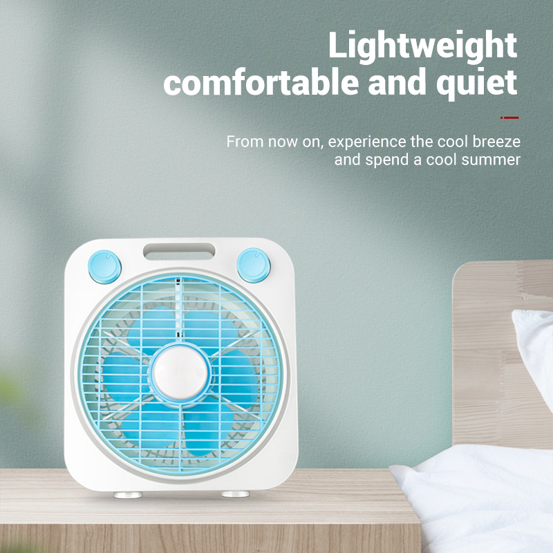 Desk Fan Portable Electric Fan Desktop Silent Square Electric Fan ...