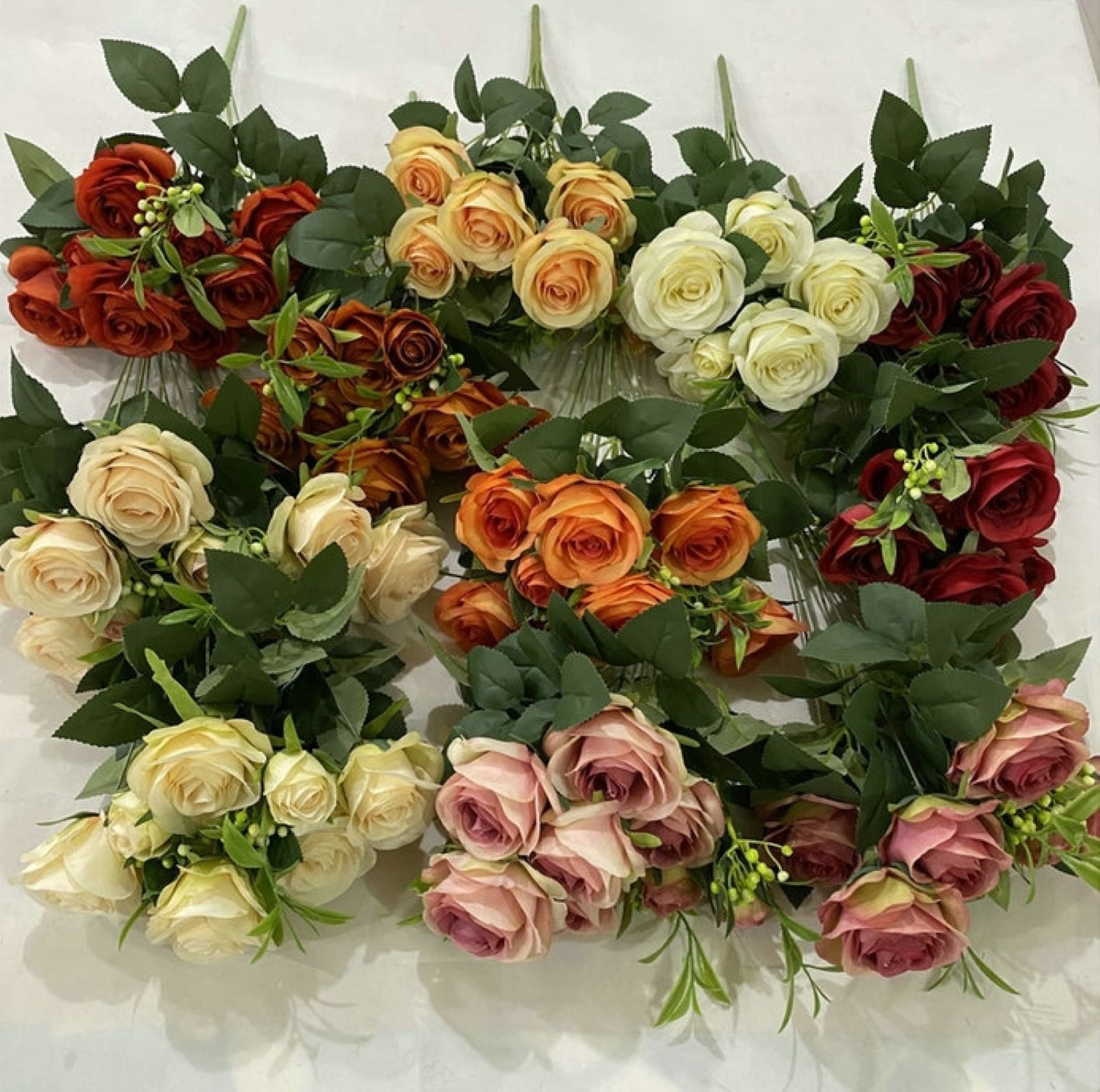 10 Heads Bulgarian Rose Bouquet Wedding Home Decor | Bunga Hiasan Bunga ...