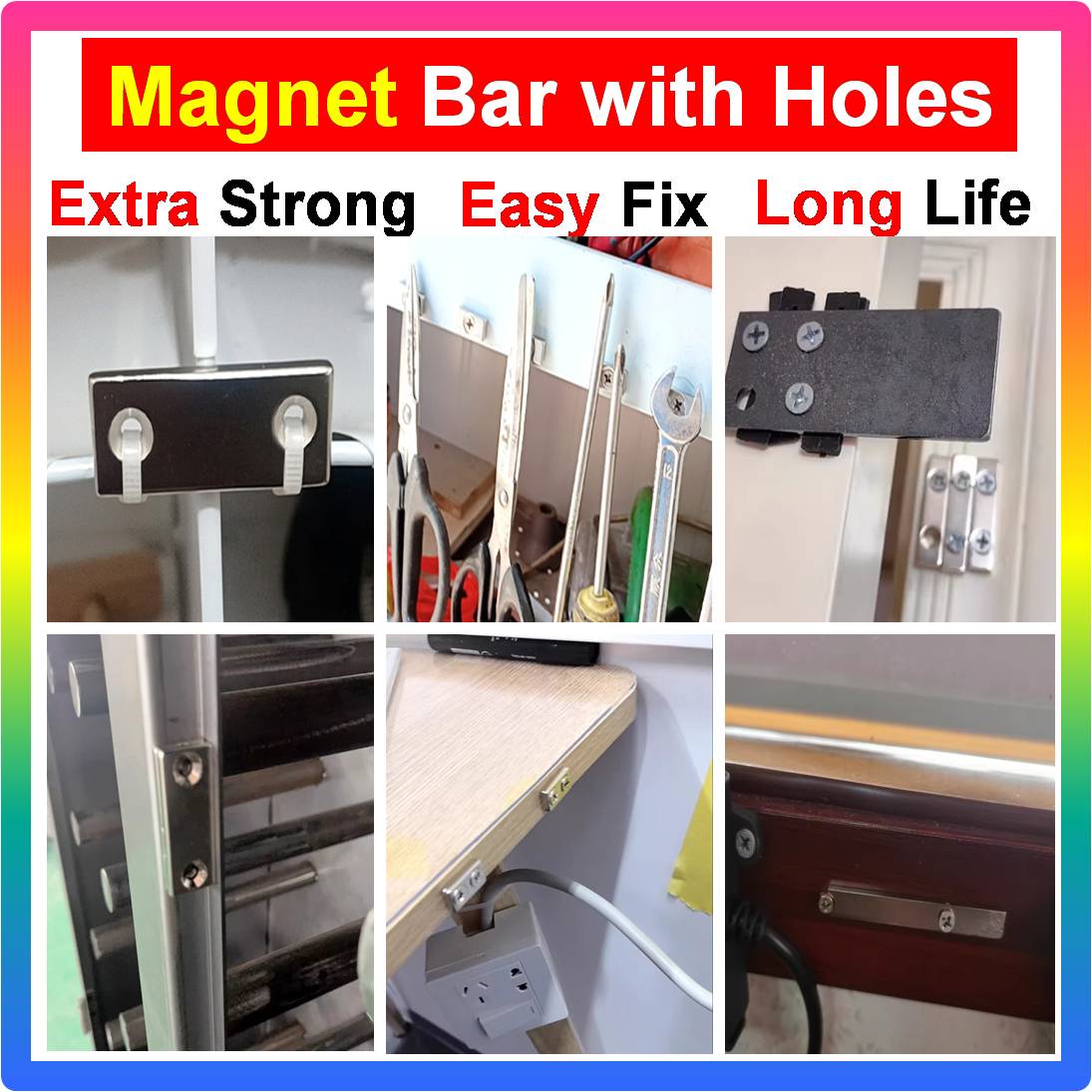 1pcs | Neodymium Magnetic Bar with Holes | Strong Rectangular Magnet ...