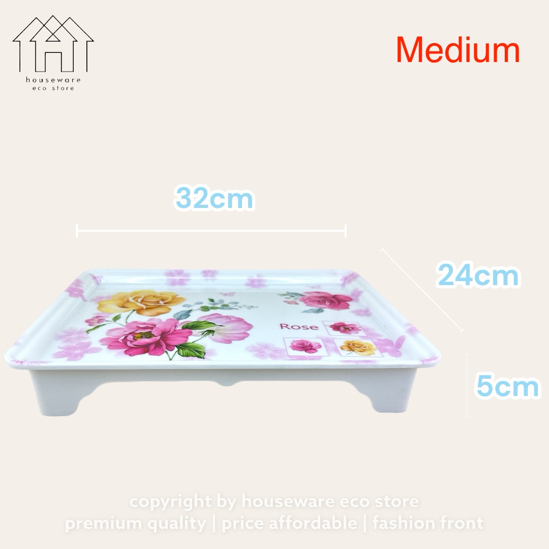 Melamine Rectangle Serving Tray / Dulang Minuman | Stand Tray Food Tray ...