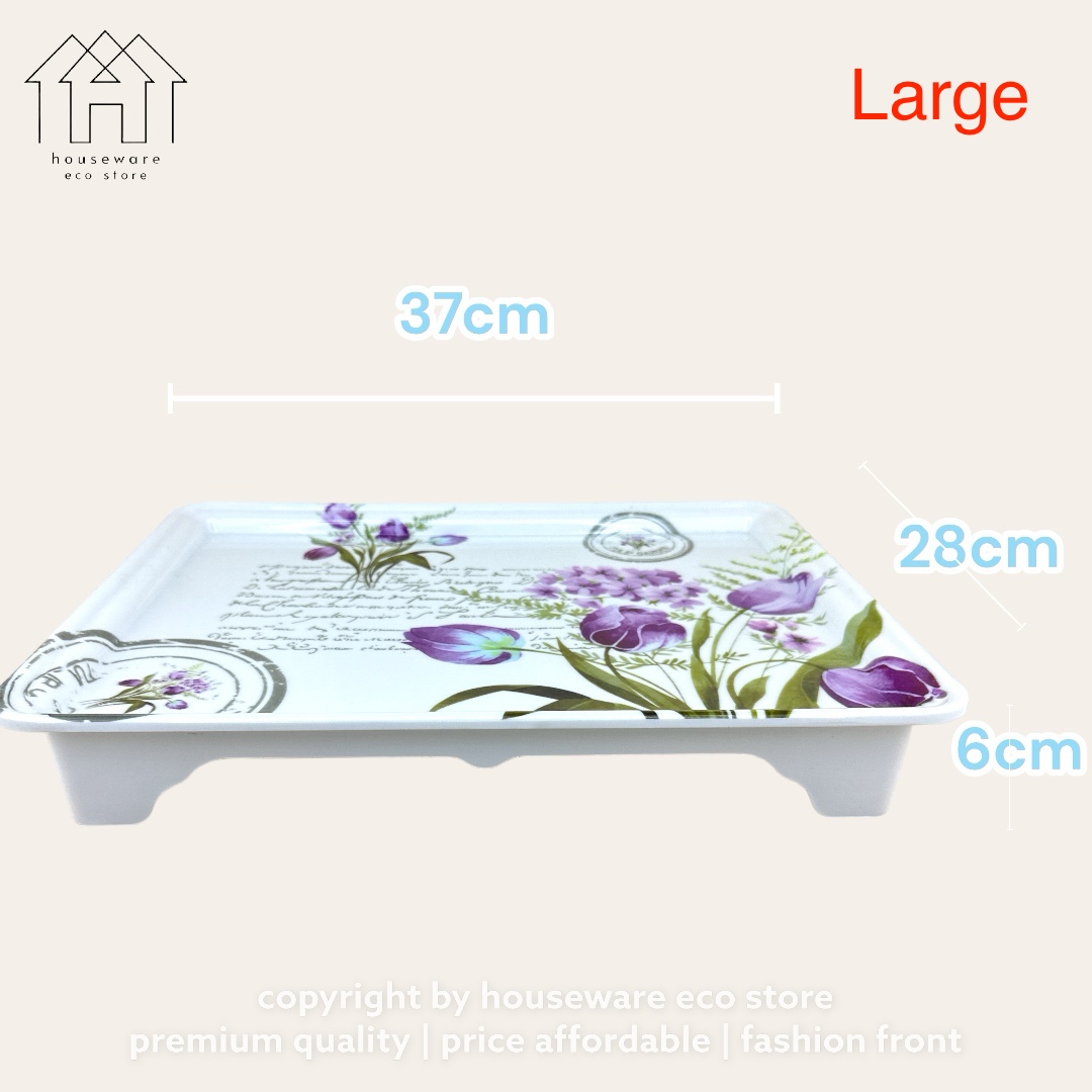 Melamine Rectangle Serving Tray / Dulang Minuman | Stand Tray Food Tray ...