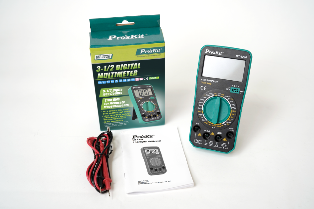 MT-1226 3-1/2 TAIWAN PROS'KIT True-RMS Digital Multimeter | Shopee Malaysia