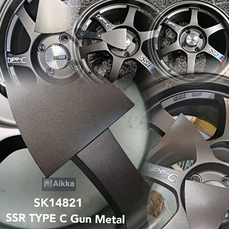 SSR Type C Gun Metal 2K Sport Rim Paint WL55 / SK14821 Aikka DIY Cat ...