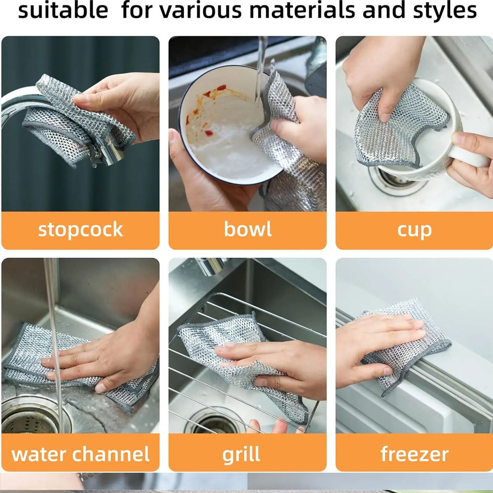 200pcs Roll Disposable Kitchen Towel Tissue Wipe Lazy Rag Washable Wet ...