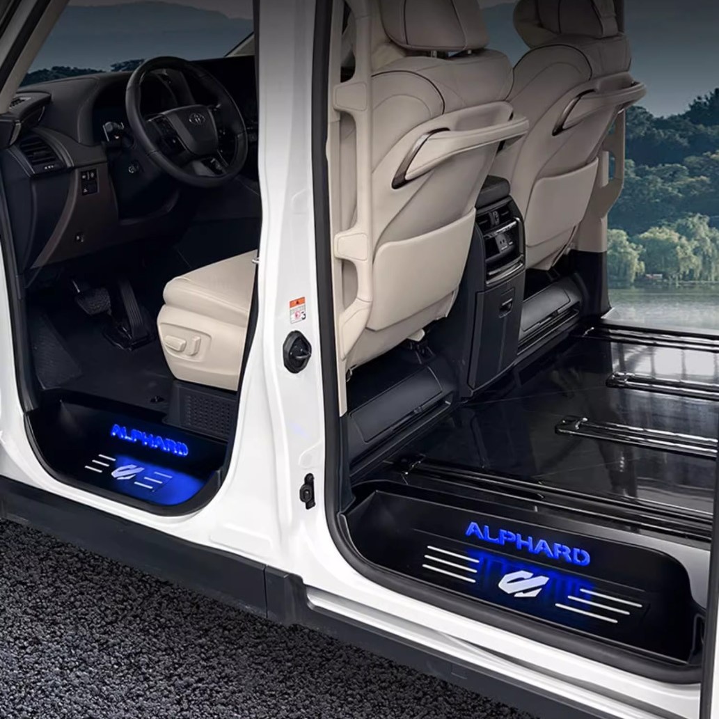 Toyota Alphard Vellfire AGH30 AGH40 AH40 LED Door Side Step Sill Plate ...