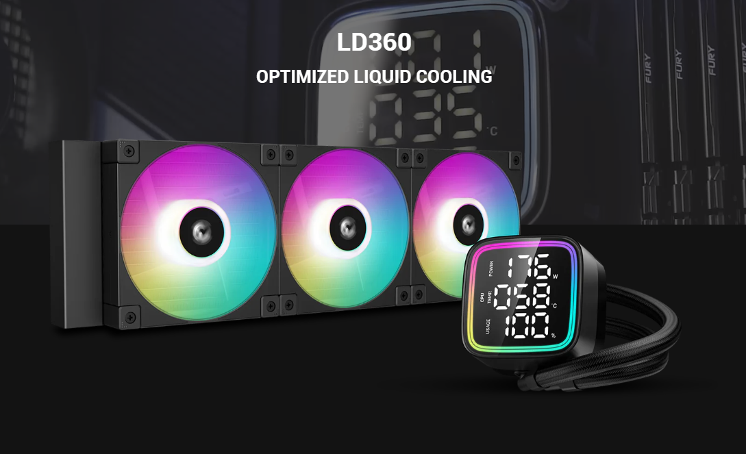 DeepCool LD360 ARGB High-Performance 360mm Digital AiO CPU Cooler ...