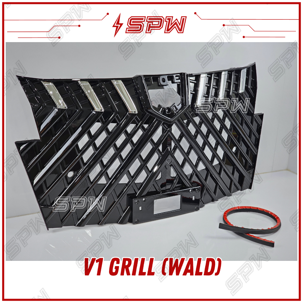 Toyota Alphard (2018-2022) V1 WALD / V2 GOEMON Grill Golden Black ...