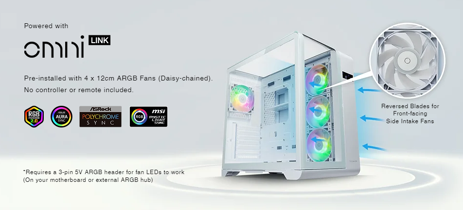 # TECWARE [Arc M/Arc] - Curved TG PC Case With CPU & GPU Temperature ...