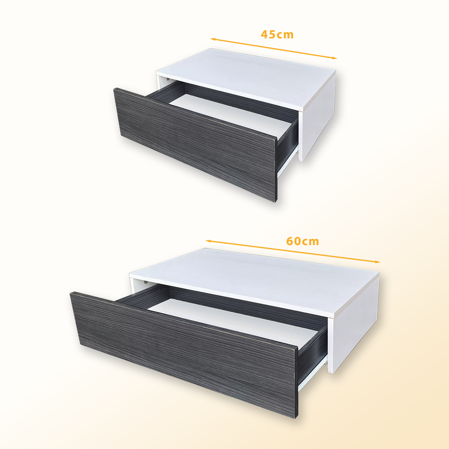 HOMATRIX Wall Mounted Drawer Bedside Table Shelf Cabinet Make Up ...