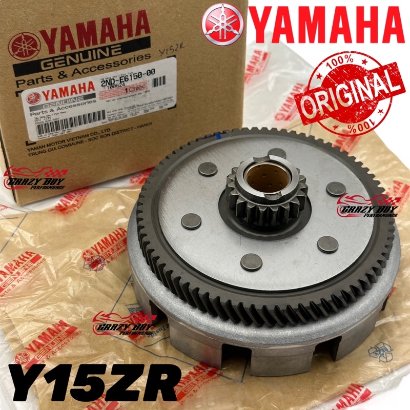 YAMAHA [JAMIN 100% ORI] Y15 Y15ZR CLUTCH HOUSING BIG GEAR PRIMARY DRIVEN GEAR 2PV-E6150 MANGKUK ...