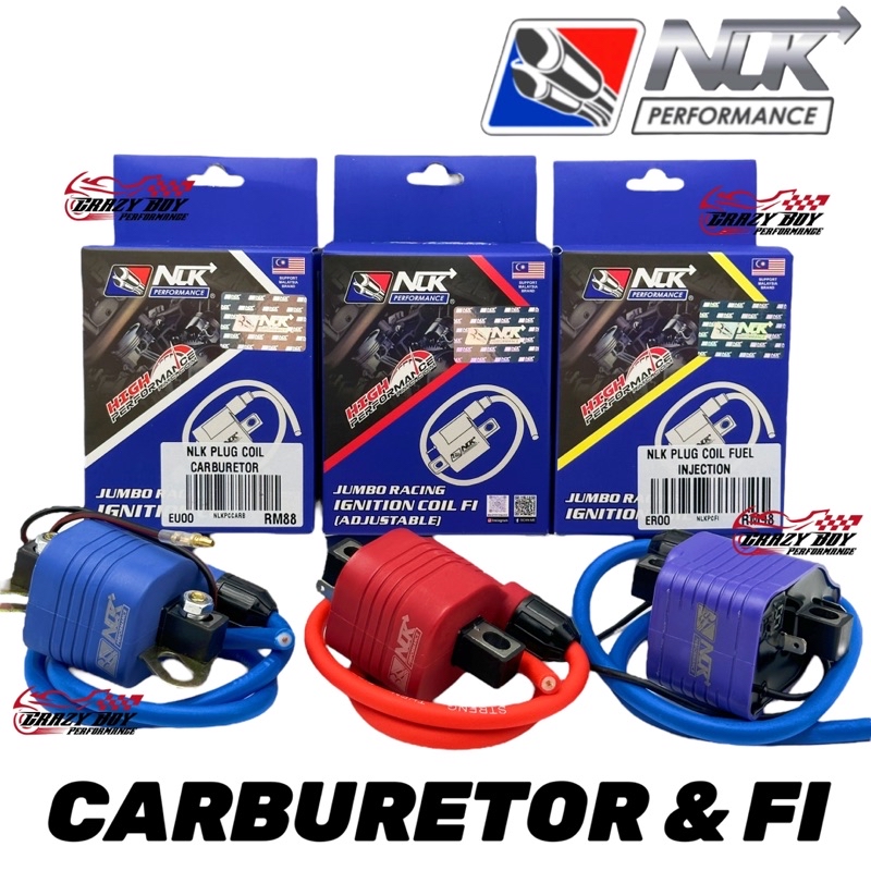 NLK PERFORMANCE RACING PLUG COIL FUEL INJECTION & CARBURETOR ADJUSTABLE ...