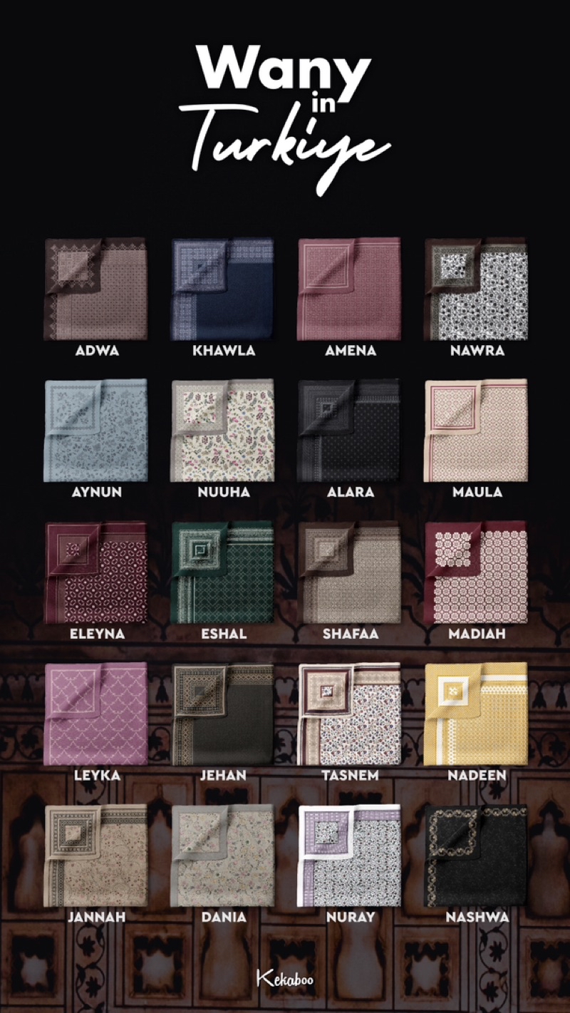 KEKABOO Premium Wany in Turkiye & Elegant Lady - Tudung Bawal Cotton ...