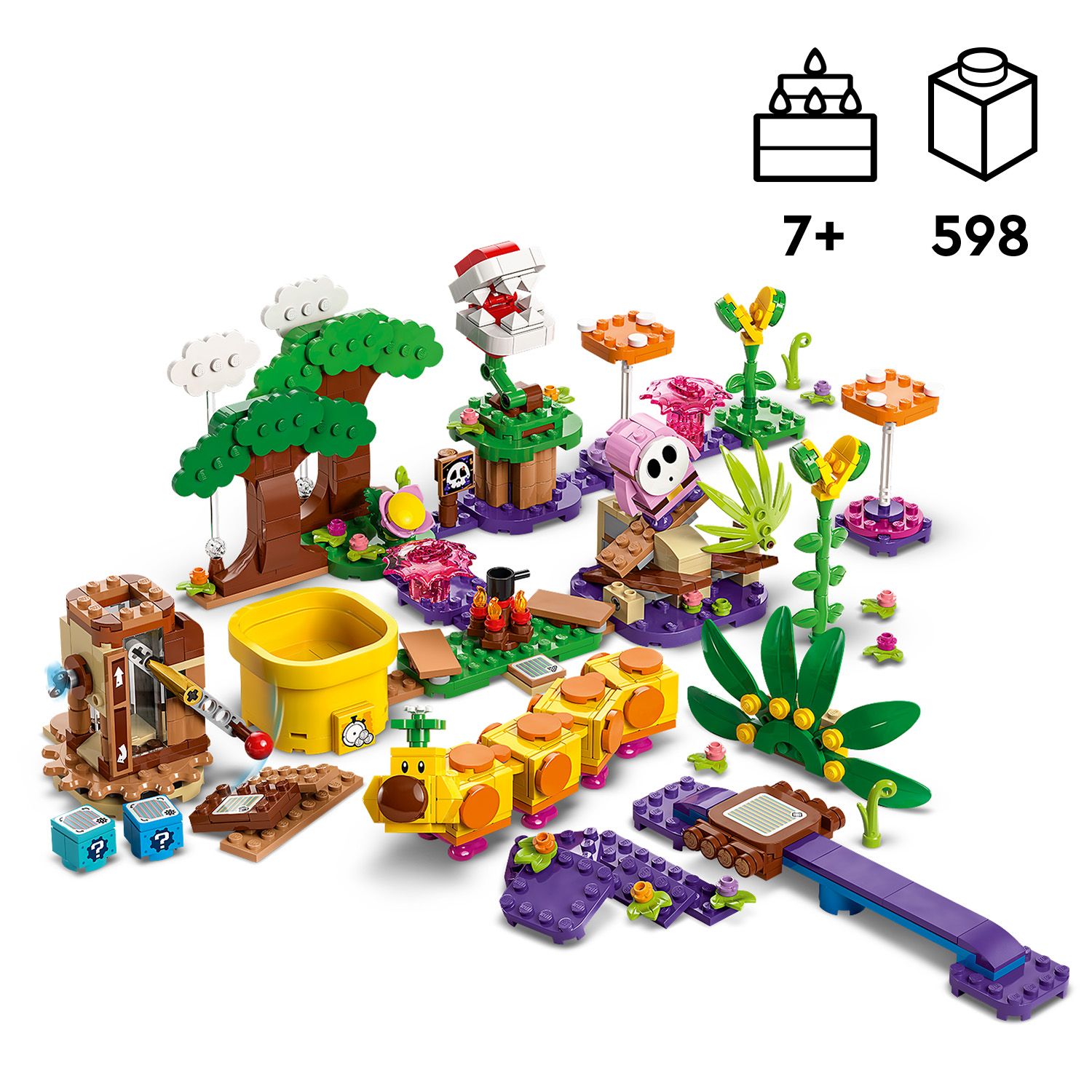 LEGO Super Mario 71434 Soda Jungle Maker Set (598 Pieces) | Shopee Malaysia