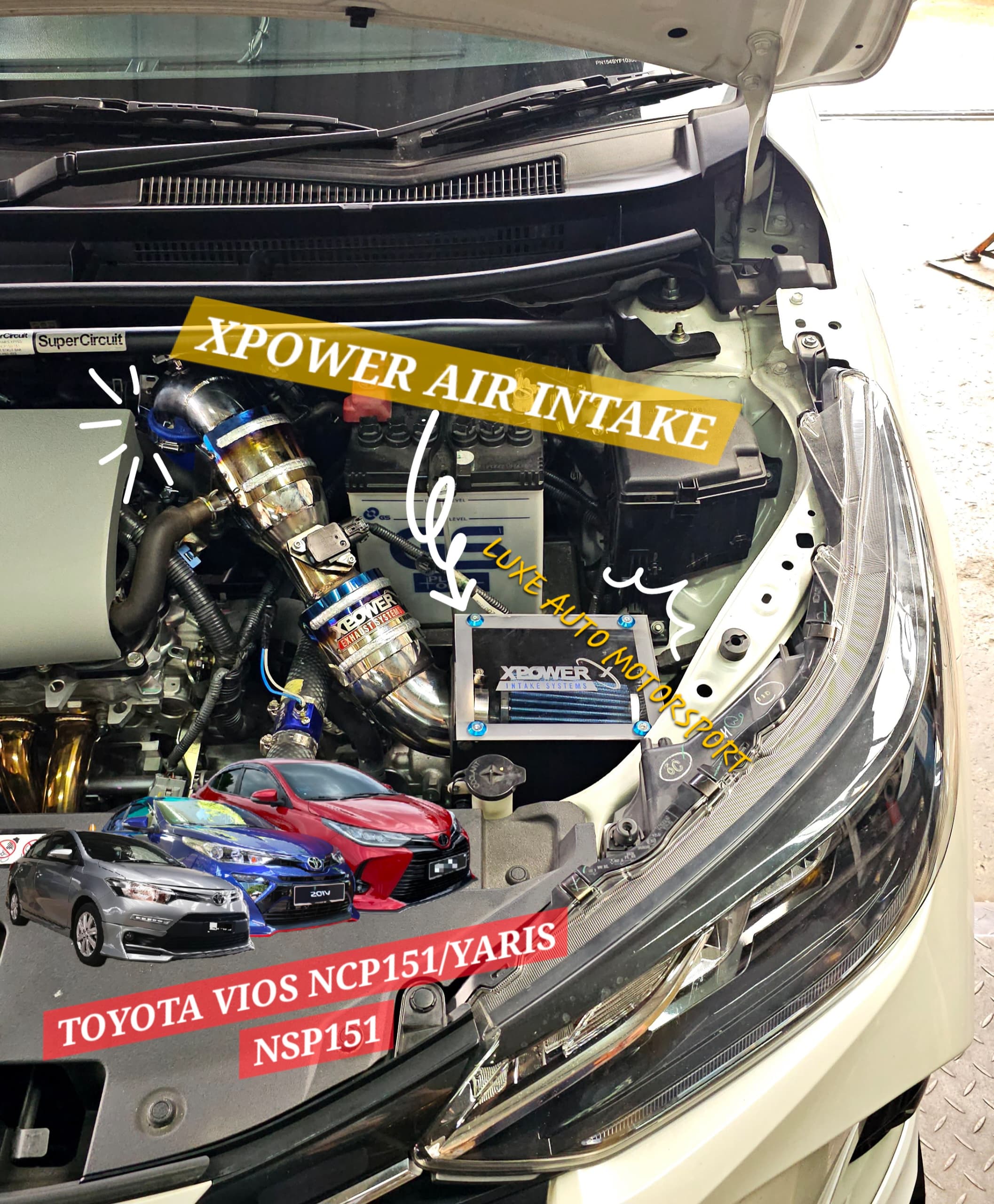 XPower Toyota Vios NCP151 (2016-2022) 1.5 / Yaris NSP151 7 SPEED New ...